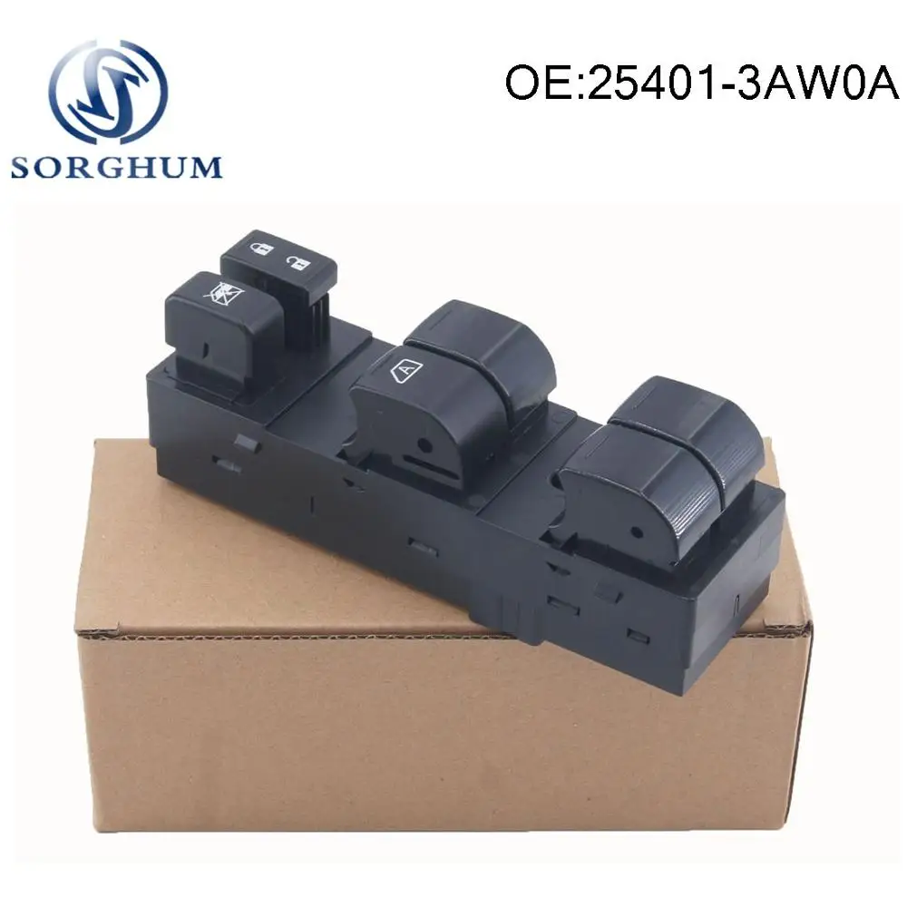Front-Left-Electric-Window-Master-Control-Switch-25401-3AW0A-254013AW0A ...
