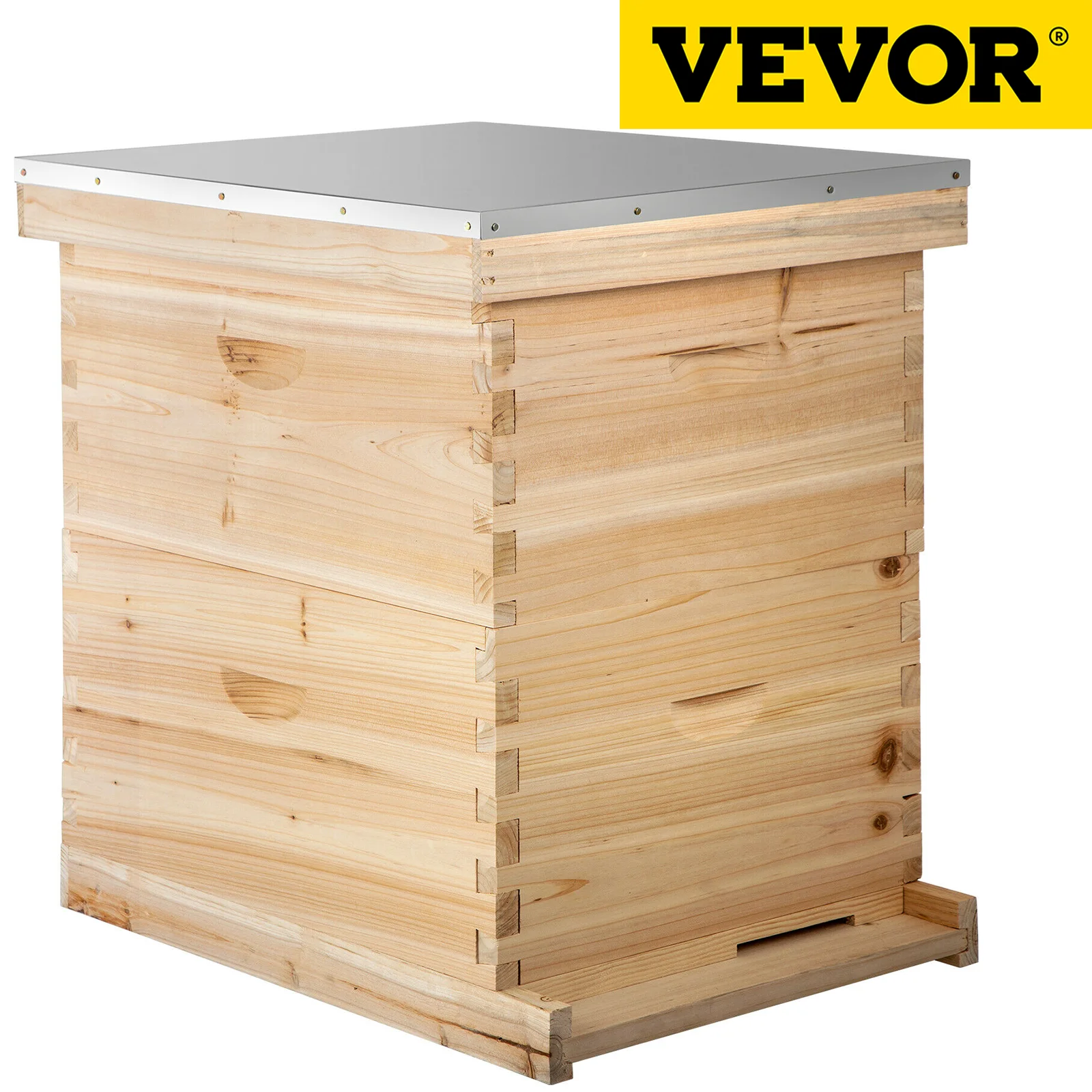 VEVOR Bees Box Langstroth Wooden Kit Bee Nest Beekeeping Equipment ...