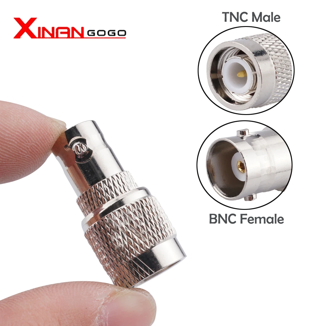 1 pces rf coaxia adaptador tnc macho plugue para bnc fêmea jack bnc para tnc conector para tv ...