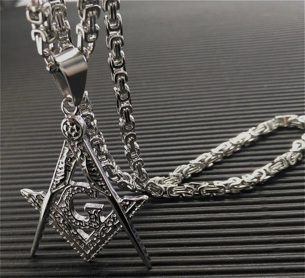 Colgante y collar de masón Masónico de Freemasonry, joyería de regalo ...