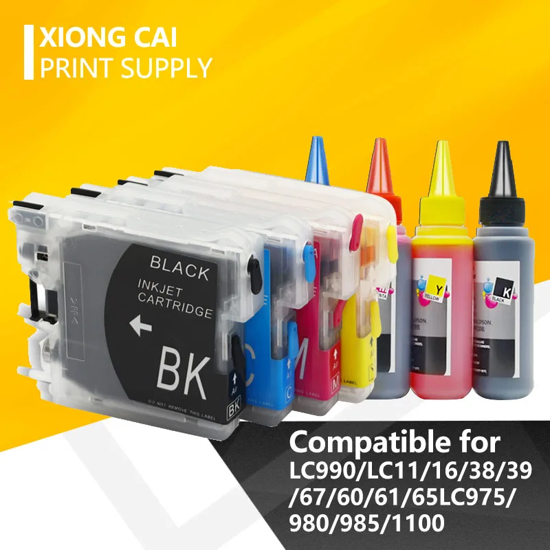 Lc38 Lc39 Lc61 Lc65 Lc67 Lc980 Lc985 Lc990 Lc1100 Refillable Ink ...