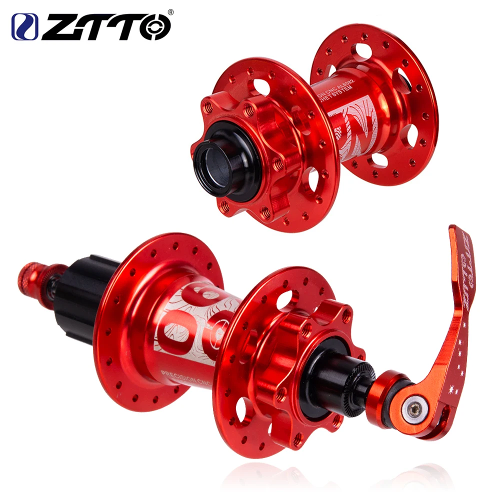 ZTTO MTB 32 Holes Disc Brake Bicycle Hub QR Thru Axle Quick Release HG ...