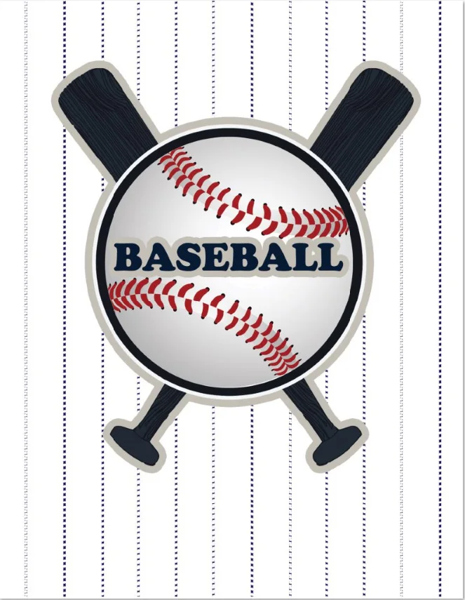 5x7ft Classic Baseball Bats White Balls Sports Stripes Wall Party ...