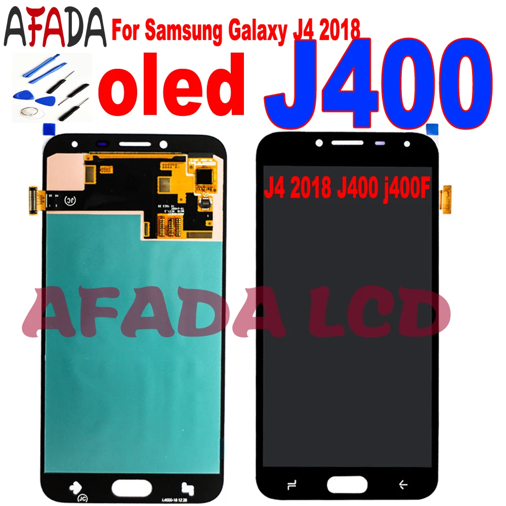 Original Super AMOLED For Samsung Galaxy J4 2018 J400 J400F J400G DS SM J400F LCD Display Touch 