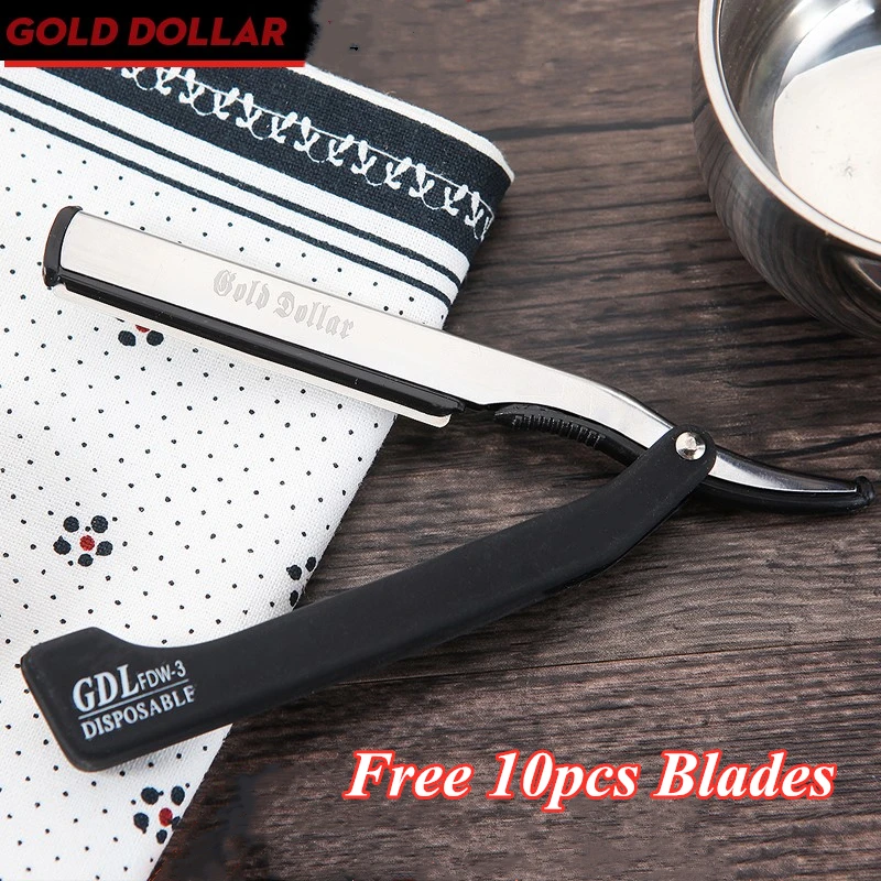 Gold Dollar Salon Trimmer Manual Shaver Straight Edge Stainless Steel ...