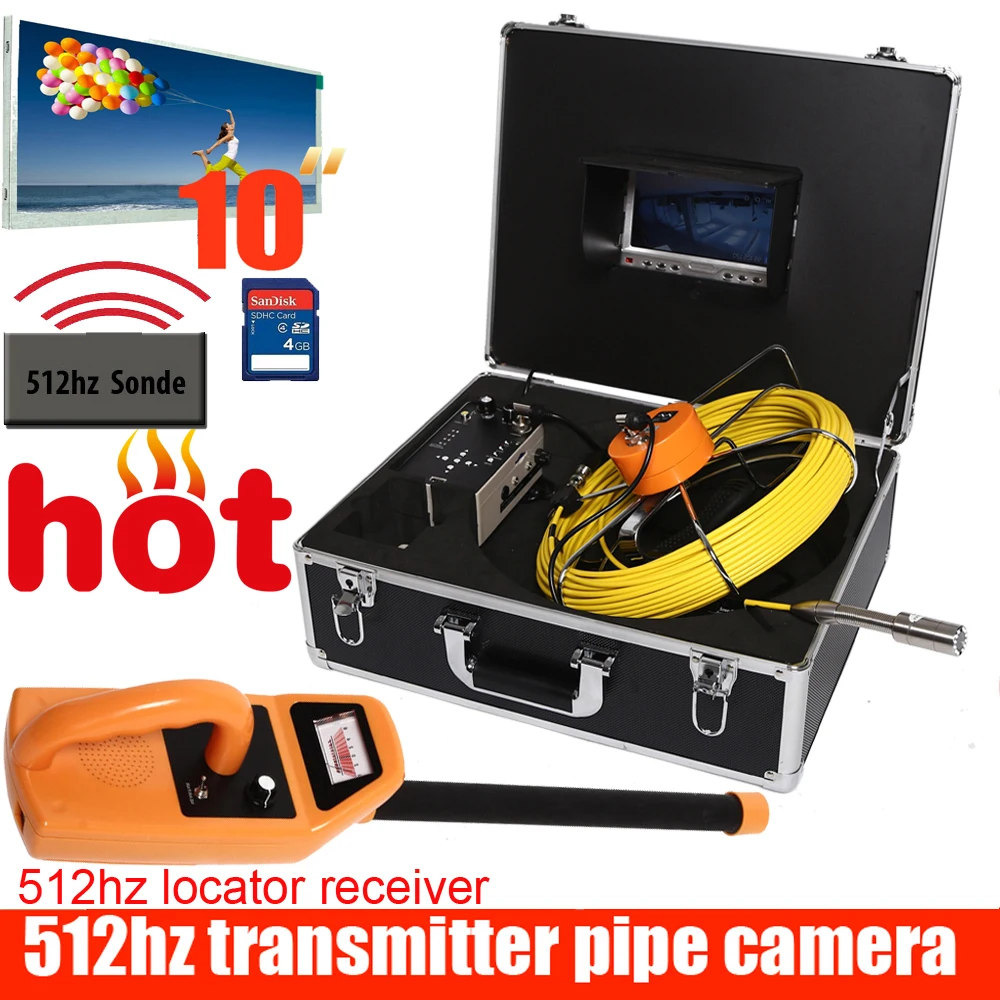 512hz sonde endoscope inspection camera 512hz transmitter Sewer Cameras ...