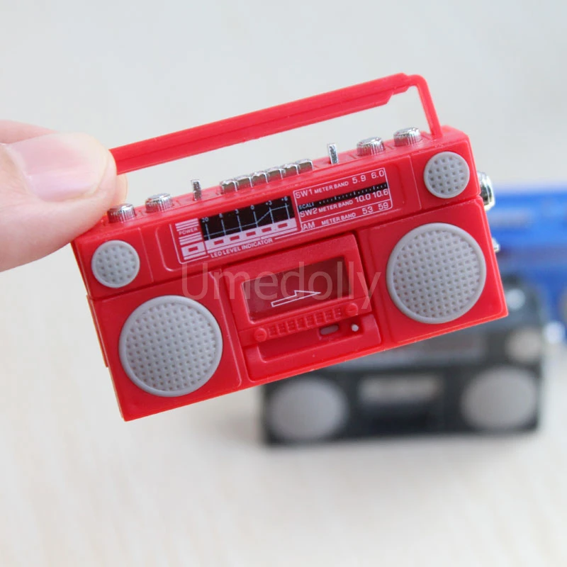1/6 Or 1/12 Scale Miniature Dollhouse Tape-recorder Mini Radio Pretend ...