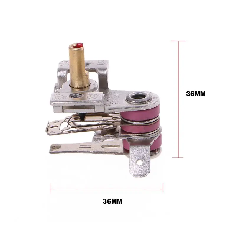 AC 250V 16A Adjustable 90 Celsius Temperature Switch Bimetallic Heating ...