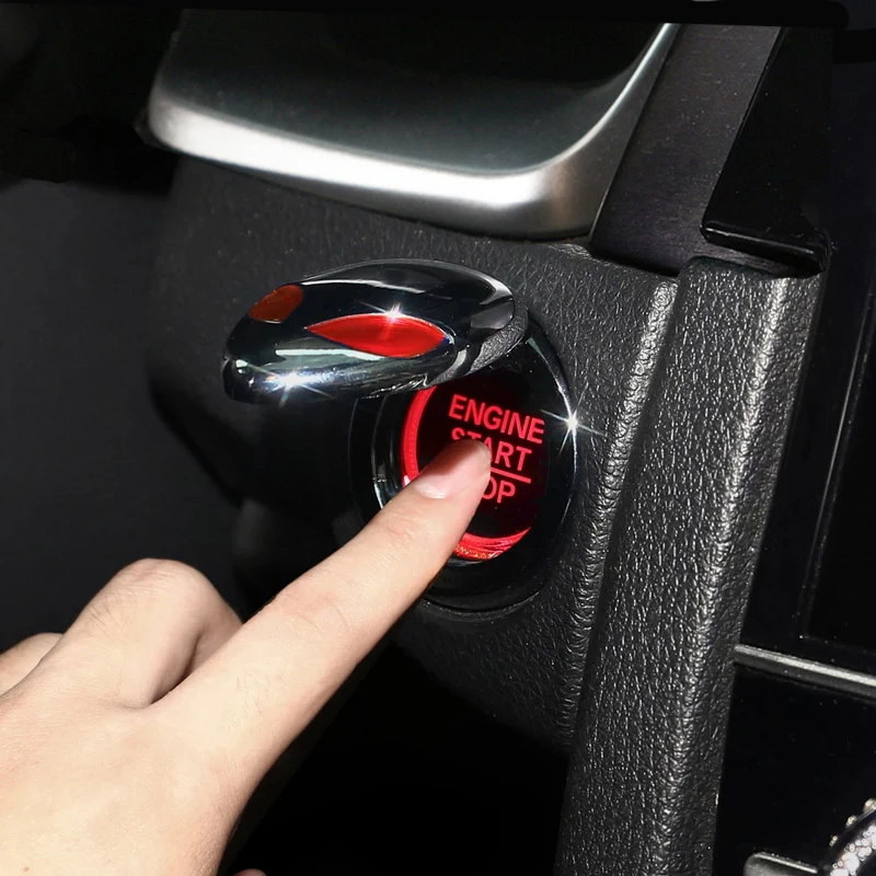Car Start Stop Button Protective Cover Interior Accessories For Audi A3 ...