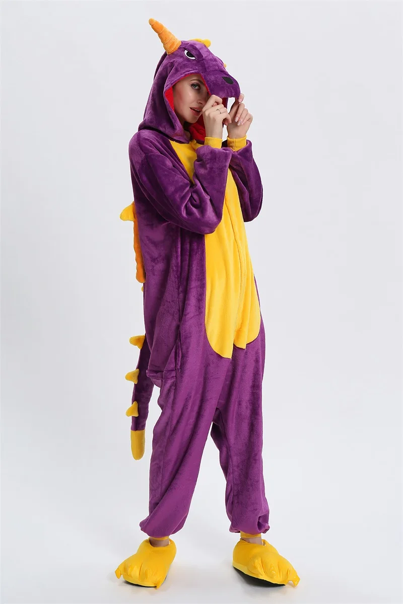 Spyro Dragon Cartoon Kigurumis Onesie Sleepwear Jumpsuit - KawaiiMerch.com