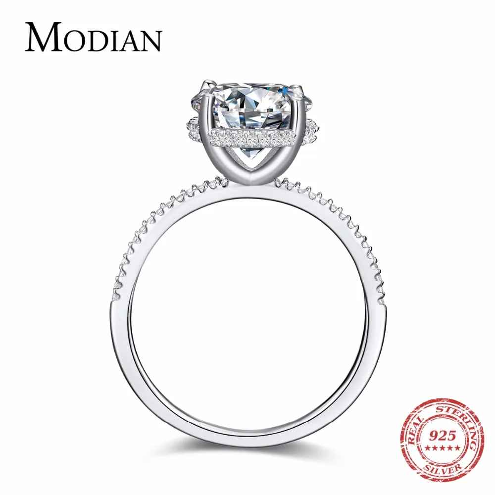 Modian-Classic-100-Real-925-Sterling-Silver-Ten-Hearts-Zircon-Luxury ...