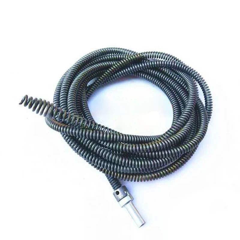 5M Sewer Dredging Spring Electric Drill Drain Cleaner Machine Extension ...