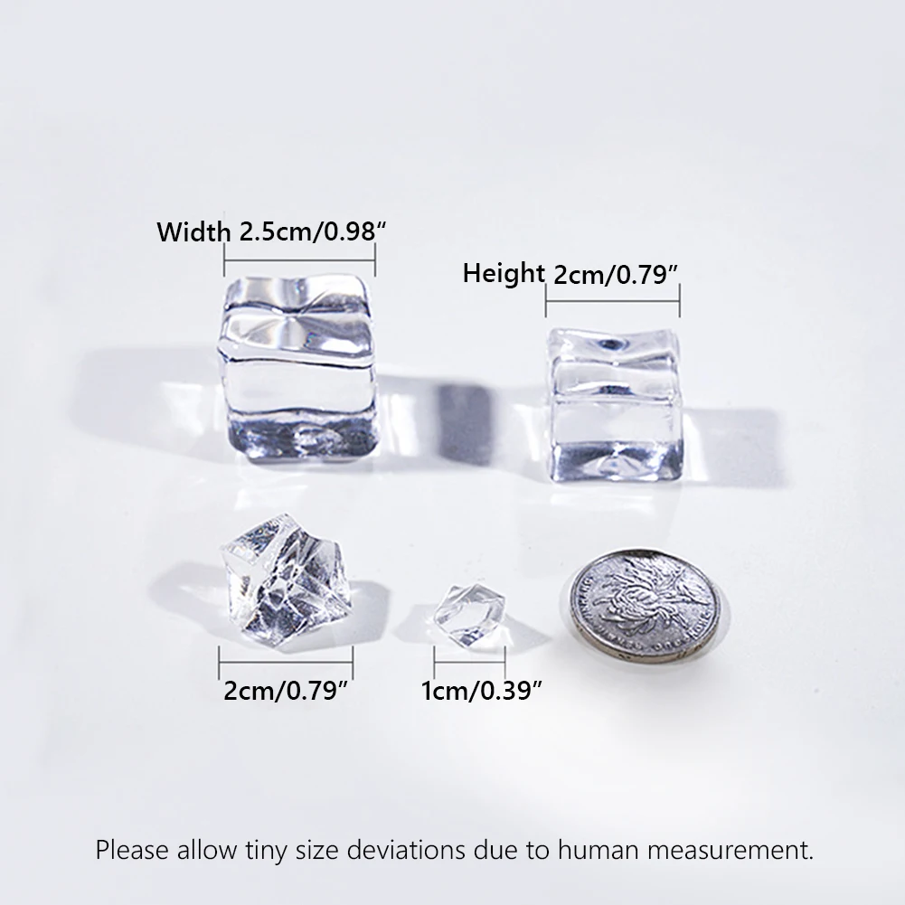 Acrylic Ice Cubes Square Shape
