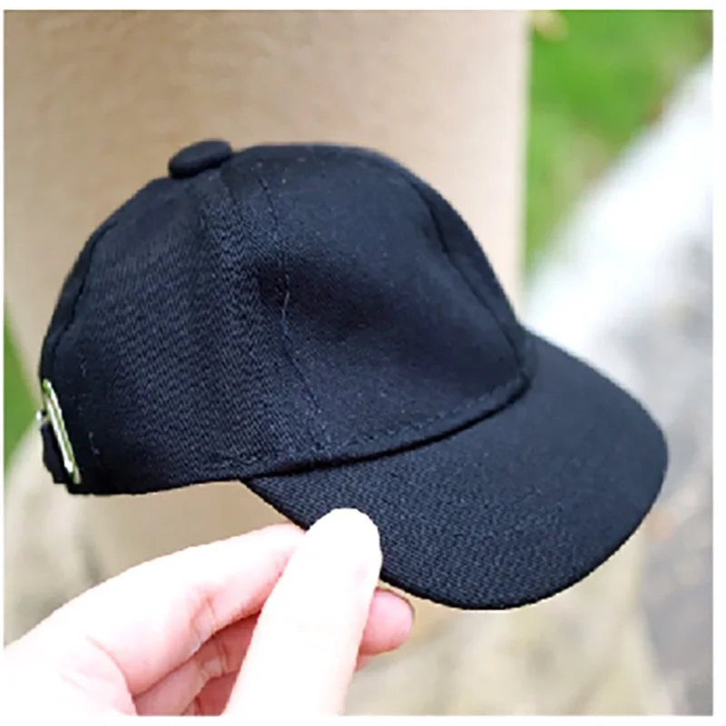 15cm-20cm-Plush-Doll-Baseball-Hat-Cap-Baby-Doll-Outfit-Black-Peaked ...
