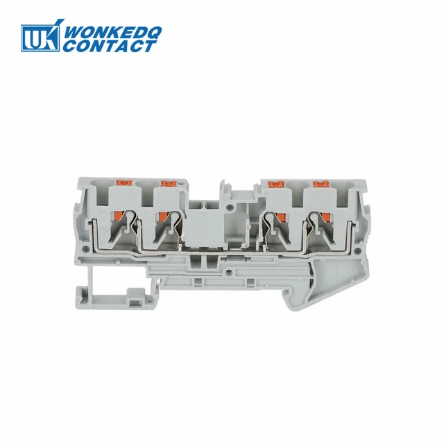 10Pcs PT4-QU Push-In 4 Conductor Double Feed-Through Plug PT 4 QUATTRO ...