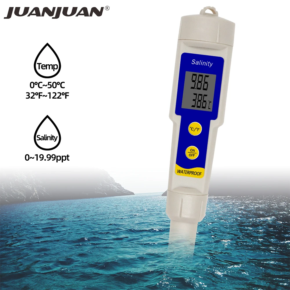 Digital Salinity Temp Meter Salinity tester Salinometer for Aquarium ...