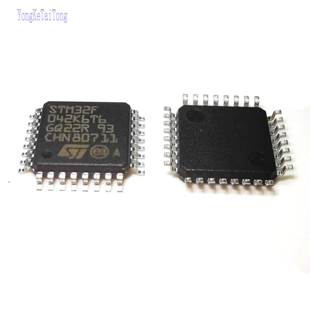 5PCS STM32F042K6T6 STM32F042 32F042 Single chip IC MCU LQFP32 48MHz ...