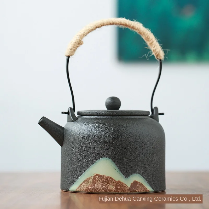 Modern-Minimalist-Japanese-Style-Tea-Pot-Taiwan-Black-Pottery-Loop ...