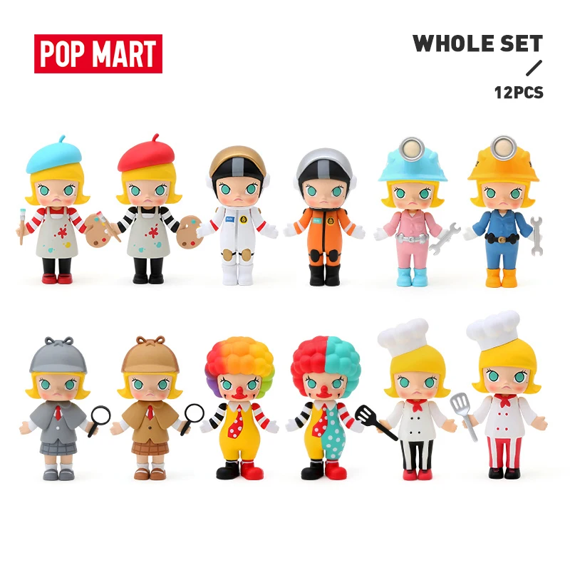 POP MART Mollyอาชีพสำหรับทั้งกล่องArtของเล่นรูปกล่องสุ่มของขวัญกล่องตา ...
