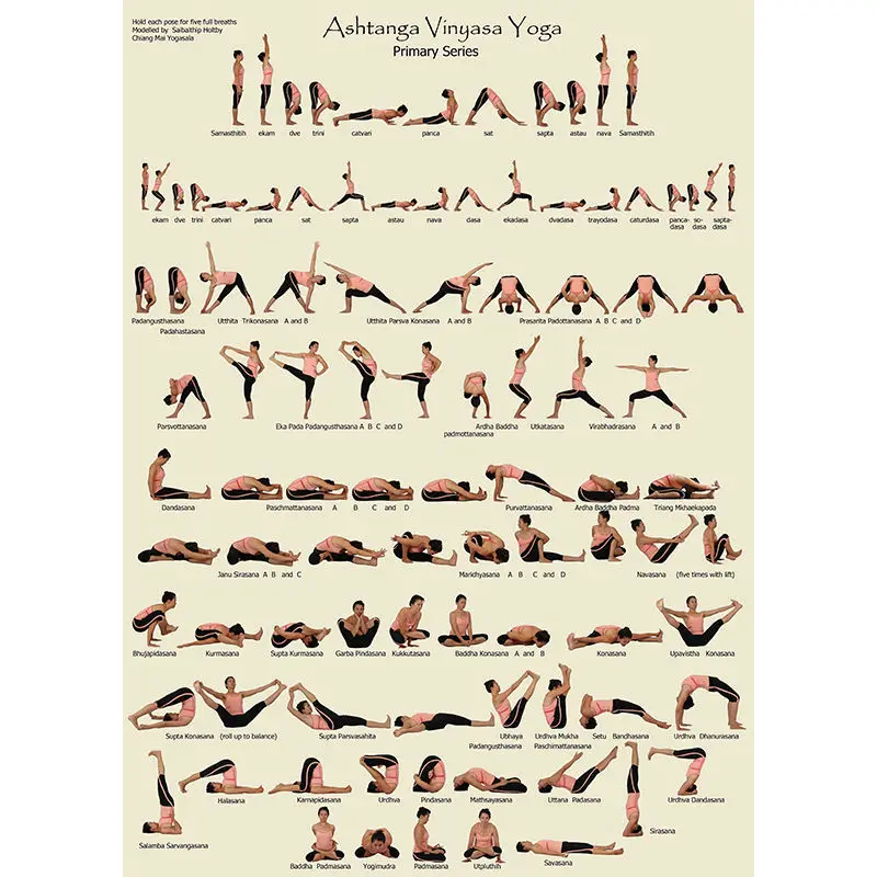 Vinyasa Yoga Poses Chart