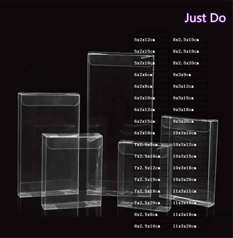 50pcs Clear PVC Boxes Paper Chocolate Boxes Party Gifts Packaging Box ...