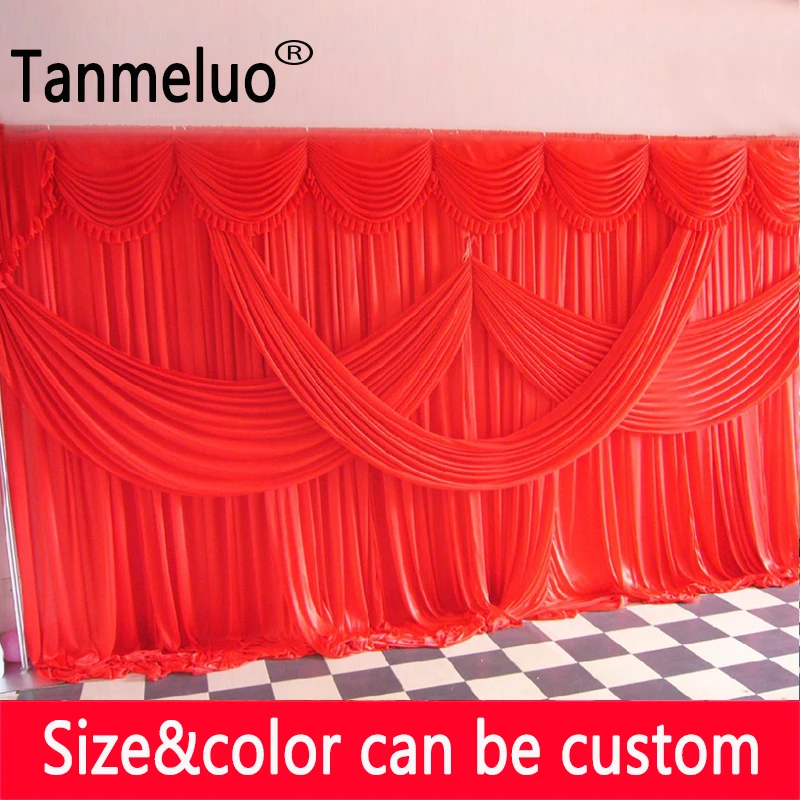 Wedding-Backdrop-Decoration-Curtains-with-Swags-Drape-Panels-Photo ...