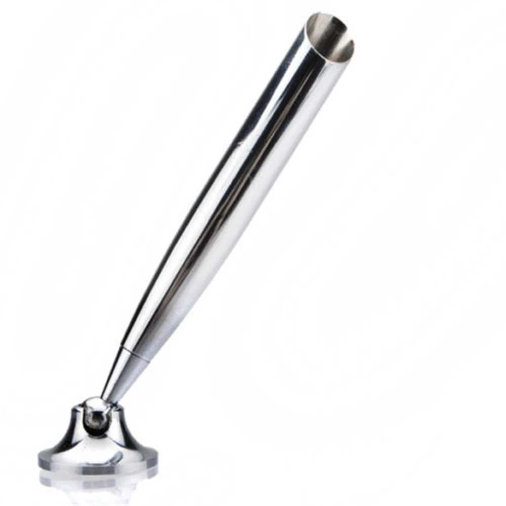 1pcs Desktop Metal Pen Pencil Holder Ball Point Swivel Stand Funnel ...