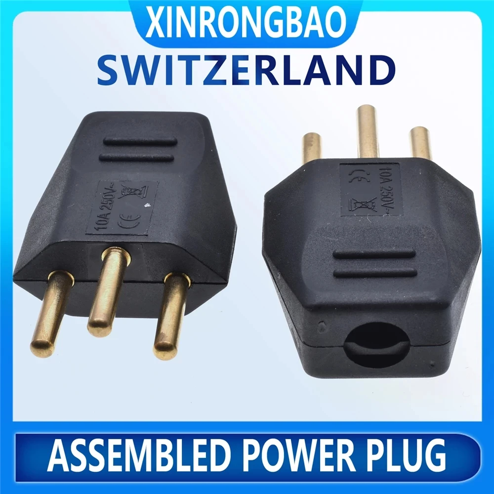Pure Copper Power Cord Plug 250V 10A Brazil Standard Electrician ...