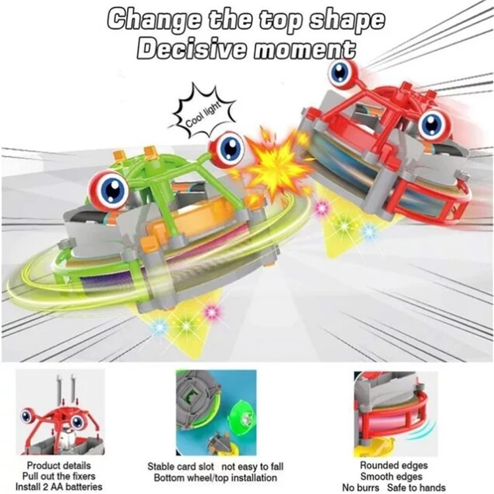 Generic Robot Fidget Toy Tumbler Anti Gravity Unicycle Luminous Gyro ...