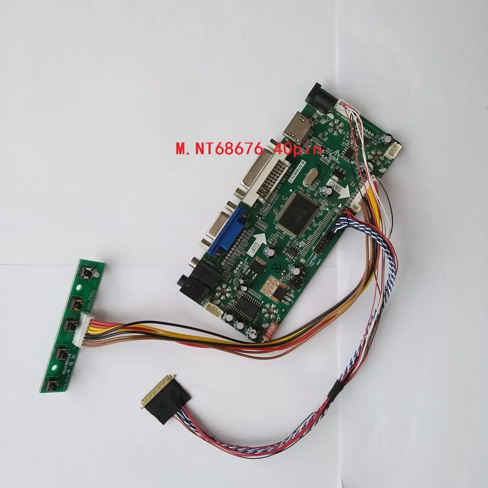 Led Lcd Hdmi Dvi Vga Lvds Controller Driver Board Kit Diy For 15.6 ...
