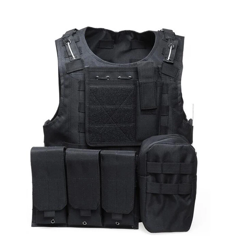 USMC Tactical Amphibious Vest Airsoft Military Molle Combat Assault ...