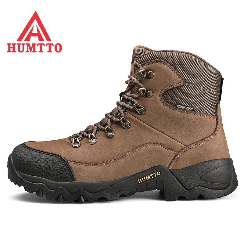 HUMTTO Brand Designer Winter Boots for Men Genuine Leather Fashion ...