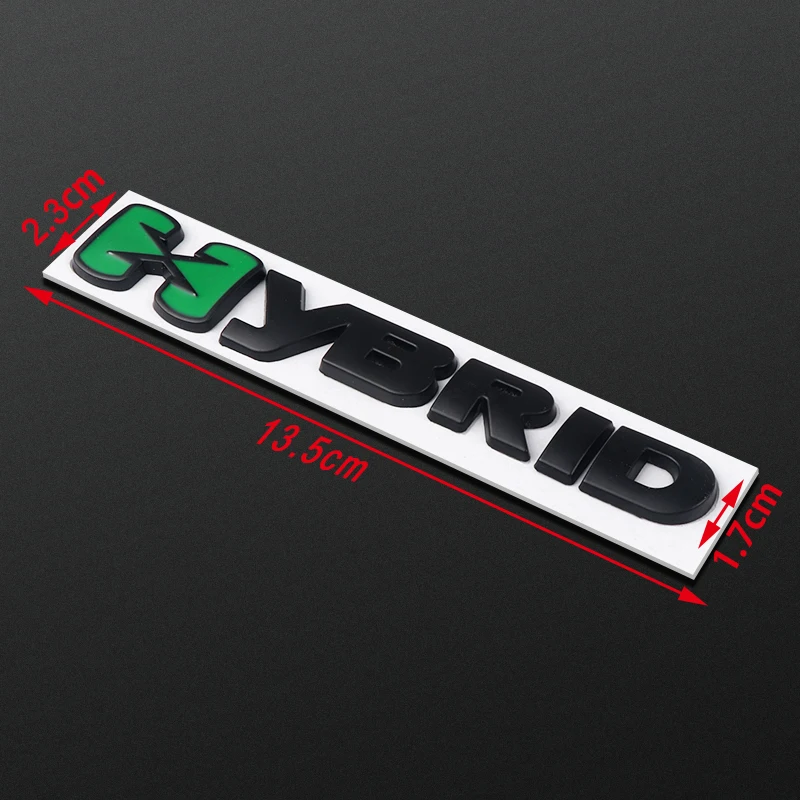 NEW 3D Metal HYBRID Logo Stickers Emblem Auto Badge decoration Decal ...