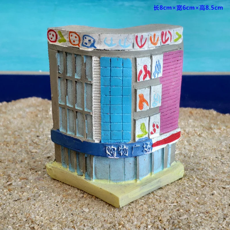 Shopping Mall Shopping Mall Shopping Plaza Building Resin Decoration ...