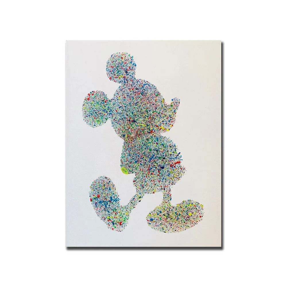 Splatter Paint Mickey Mouse