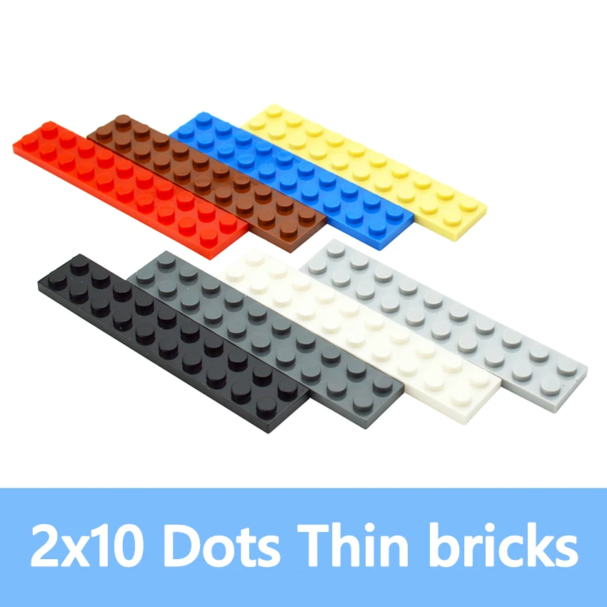 36PCS-DIY-Building-Blocks-2-10-Dots-Thin-Figures-Bricks-2x10-Dots ...