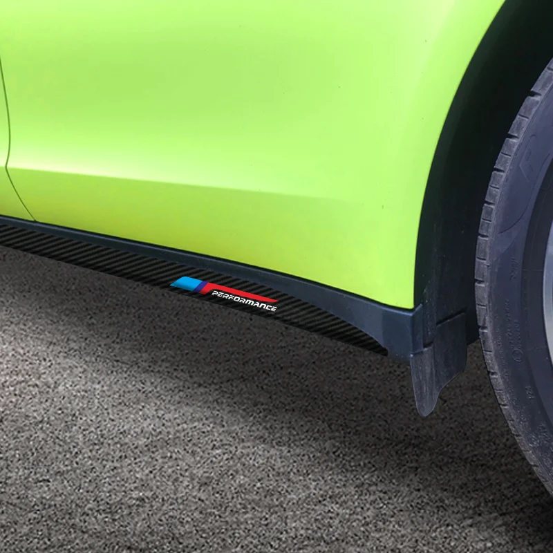 2pcs Car Door Side Skirt Stripes Stickers M Performance Body Vinyl ...
