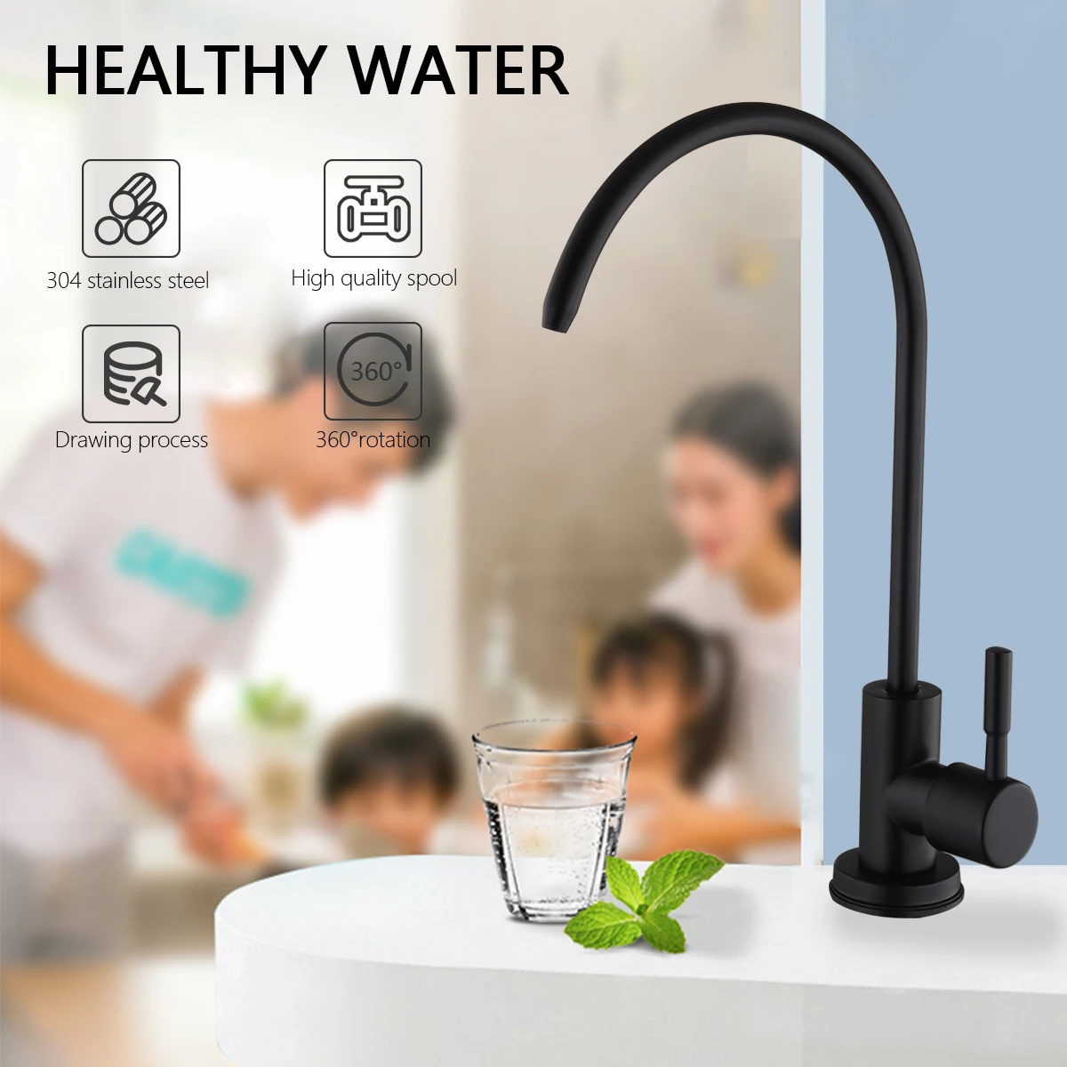 2022-NEW-Black-Kitchen-Faucets-Direct-Drinking-Tap-for-kitchen-Water ...