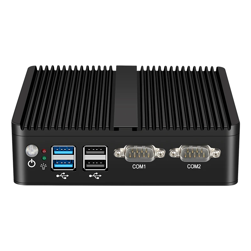 Fanless Mini Pc Intel Celeron J4125 Dual Gigabit Ethernet Rs232 Industrial Micro Computers Hdmi ...