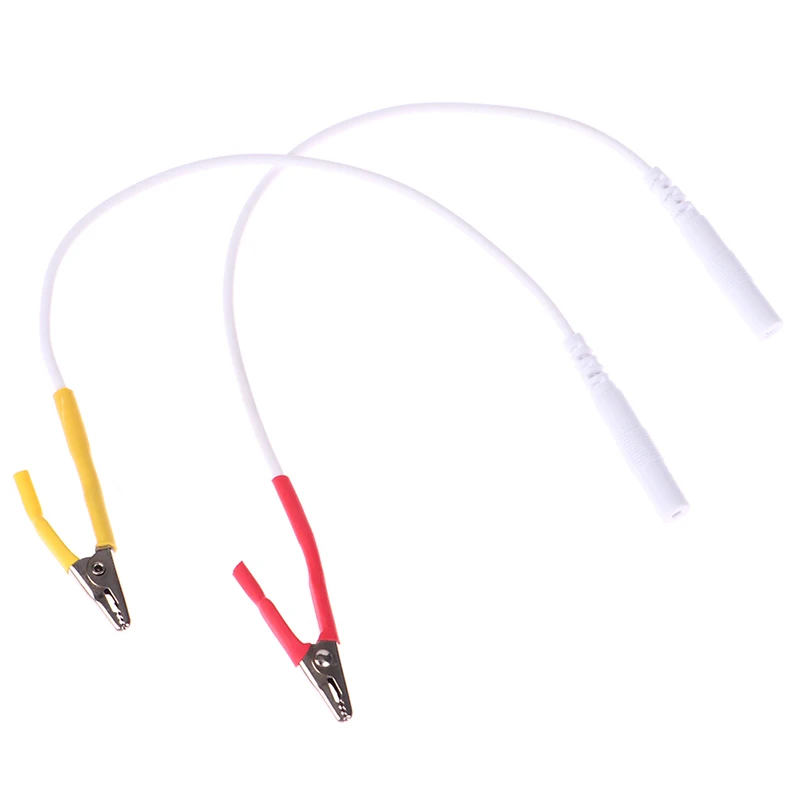 1pcs Electrotherapy Electrode Wires Alligator Massage Clip Cable For ...