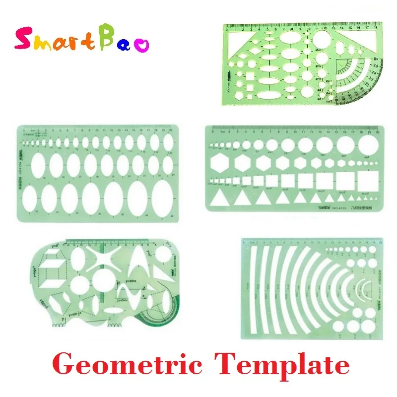 Geometric Templates Ruler | Geometric Circle Template | Hexagons ...