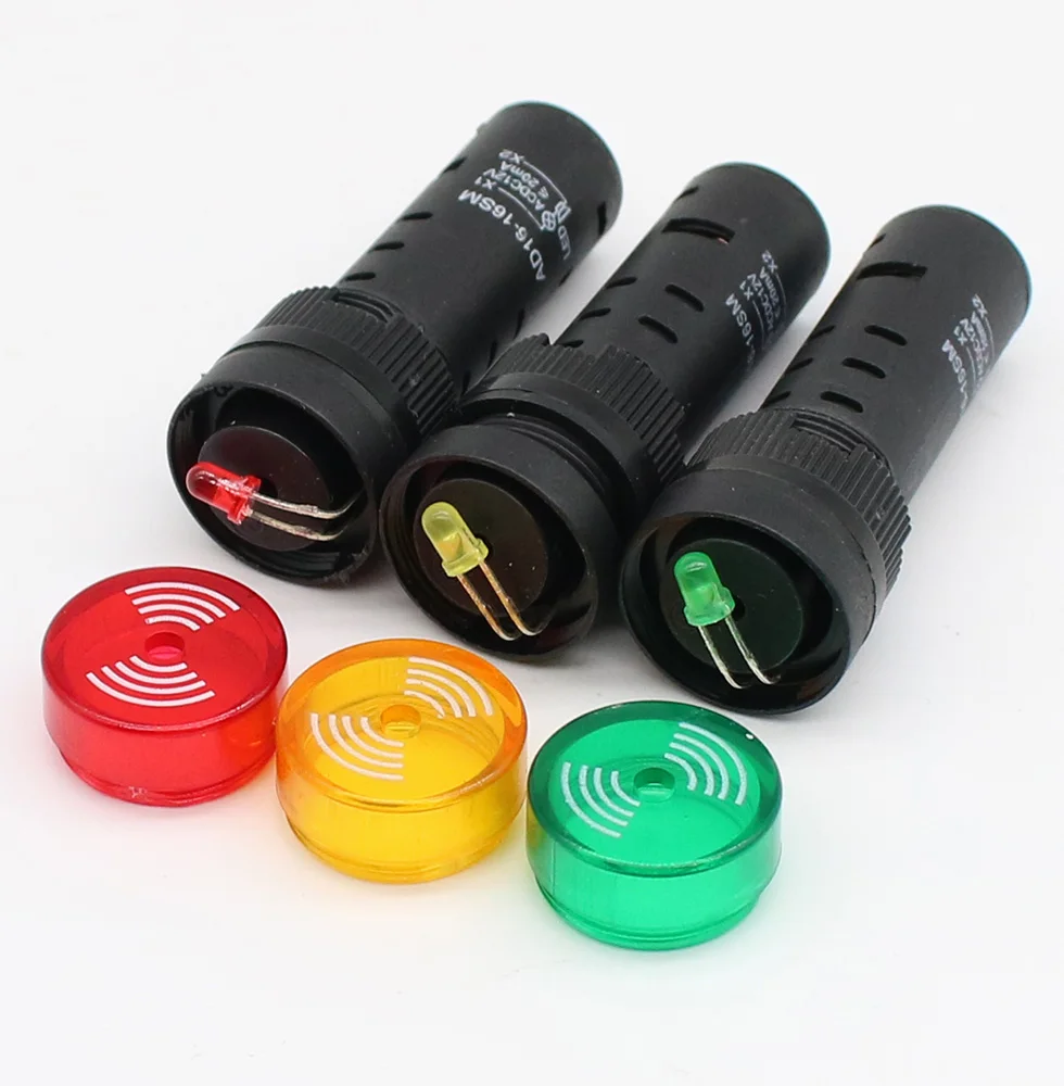 Red 220v Buzzer son et lumière clignotant dévoilé er alarme Rouge vert ...