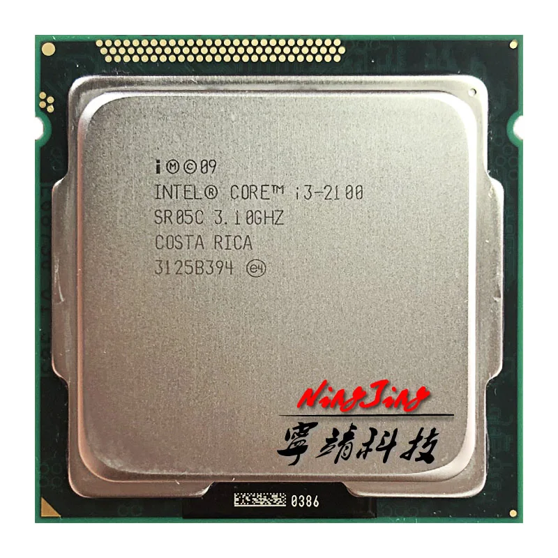 Intel core i3 2100 i3 2100 3.1 ghz processador cpu duplo núcleo 3m 65w ...