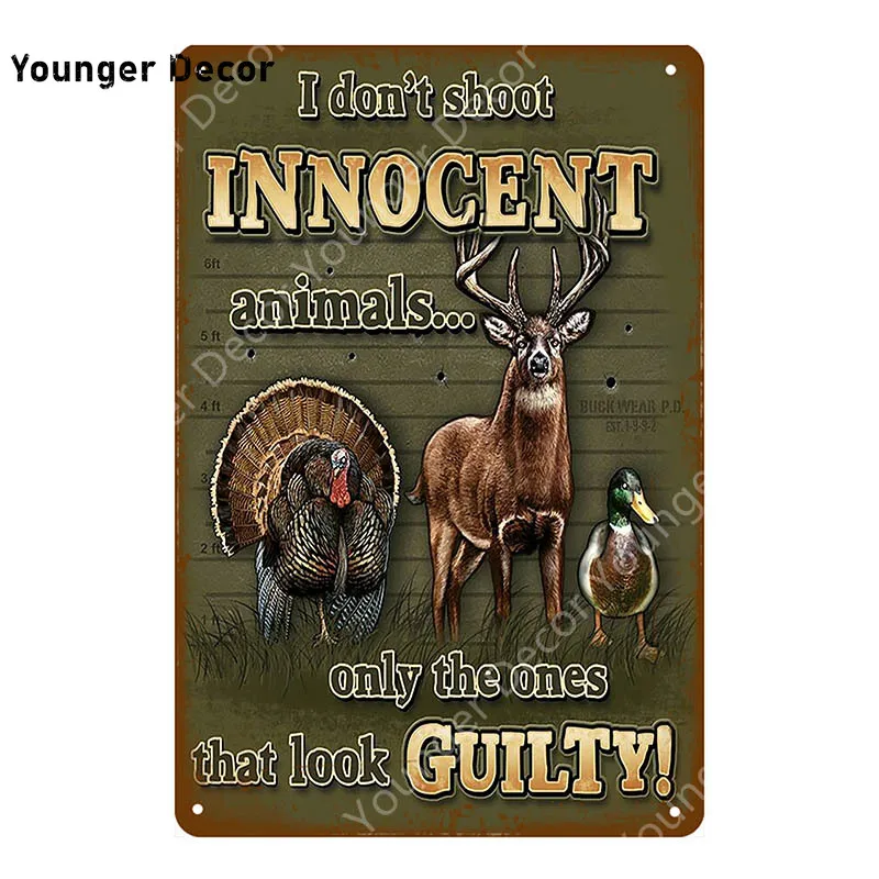 Hunting Man Cave Signs