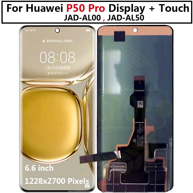 Original-For-Huawei-P50-Pro-LCD-JAD-AL50-JAD-AL00-Display-Touch-Panel ...