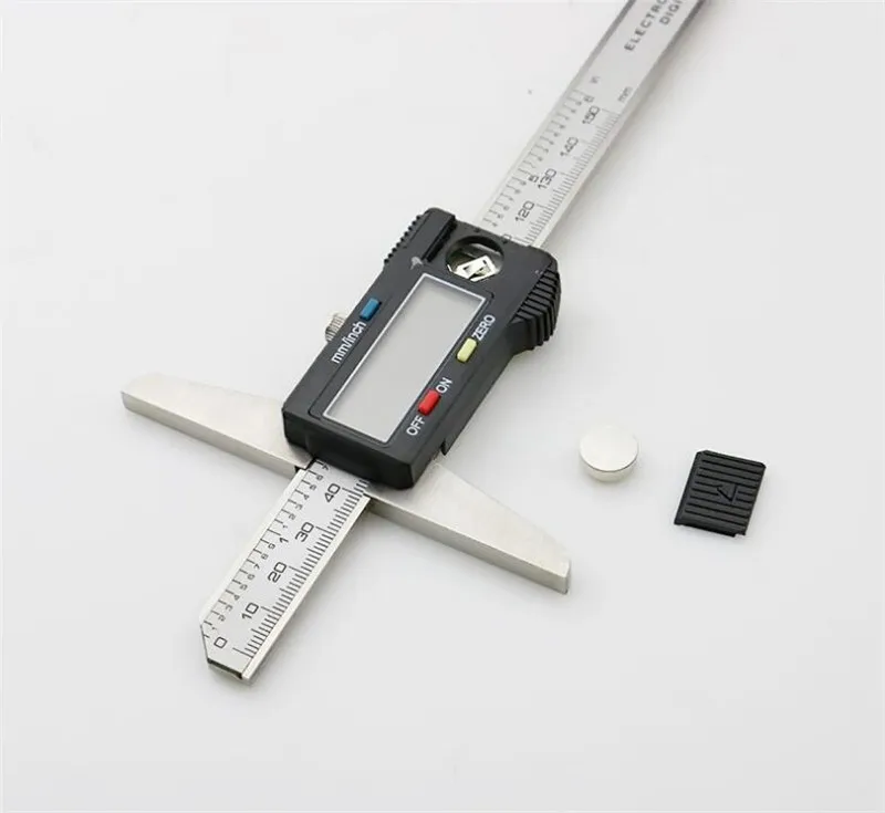 Electronic Digital Display Vernier Caliper Depth Gauge Metric 0-150mm 0 ...