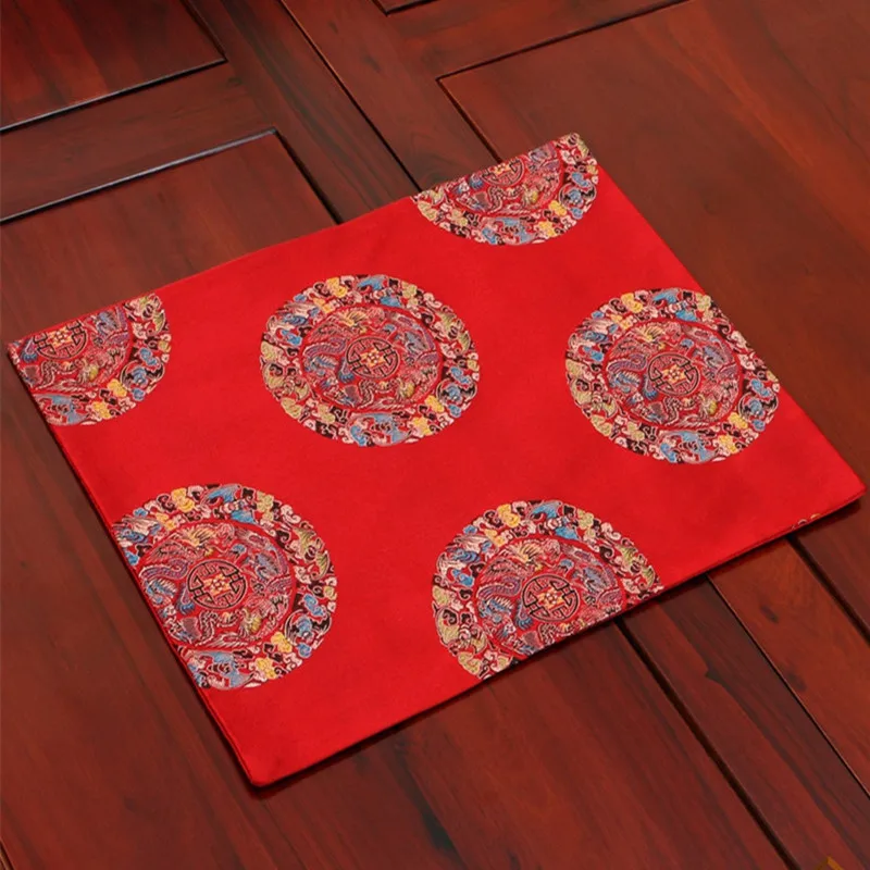 Custom Rectangle Chinese Silk Placemats Wedding Party Christmas Dining ...
