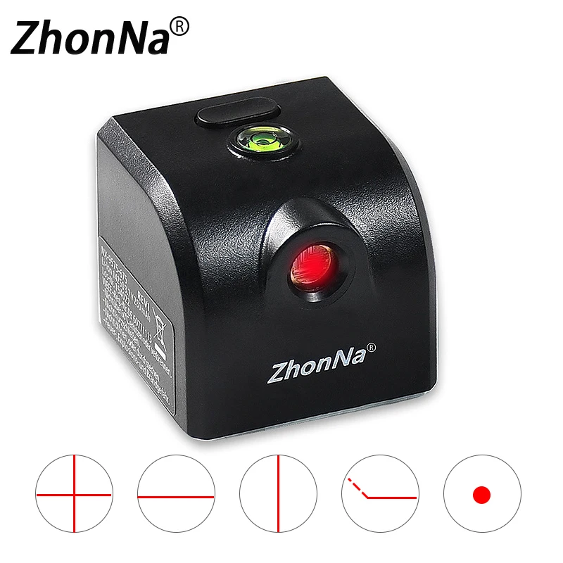 Mini Laser Level Meter Red Light Cross Horizontal Line Vertical Line ...