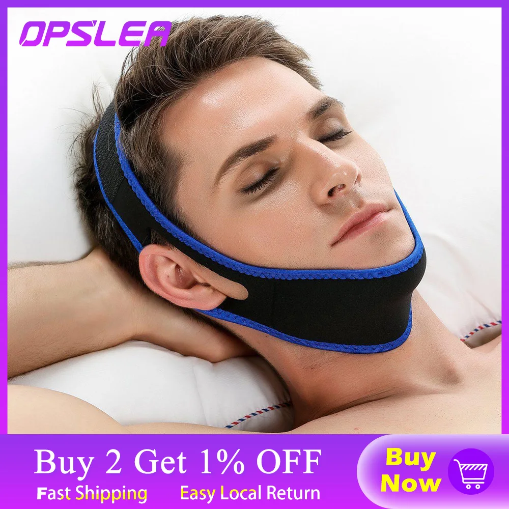 50 Pcs/lot Adjustable Anti Snore Chin Straps Stop Snoring Health Sleep ...