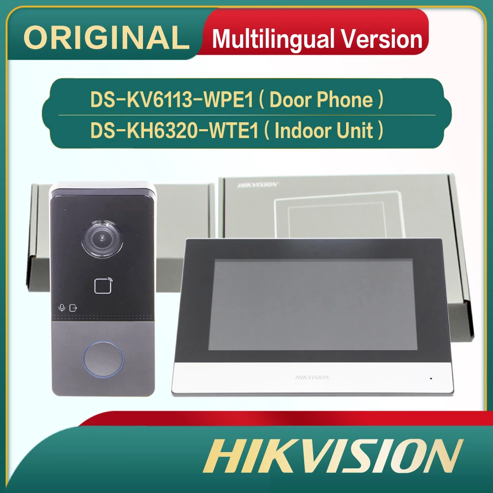 DS KV6113 WPE1 (b) + DS KH6320 WTE1 original hikvision 7 Polegada wifi ...